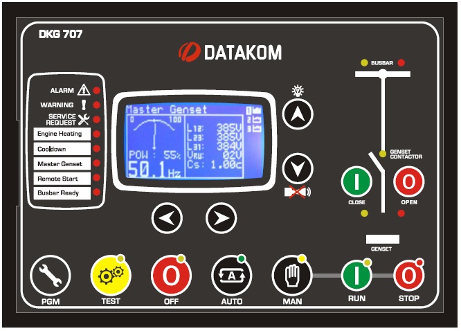 DATAKOM DKG-707 Multi Genset Paralleling unit with J1939. Buy online ...